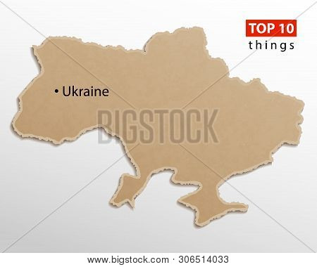 Ukraine Map Vector. Vector & Photo (Free Trial) | Bigstock