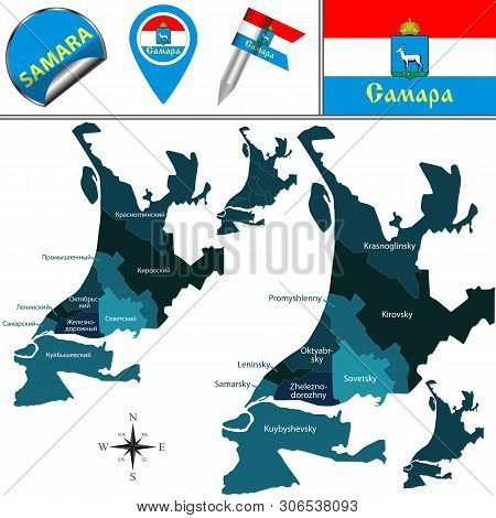 Vector Map Samara Vector & Photo (Free Trial) | Bigstock