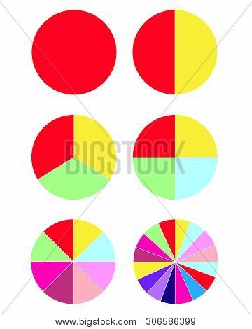 Pie Charts Multiple Vector & Photo (Free Trial) | Bigstock