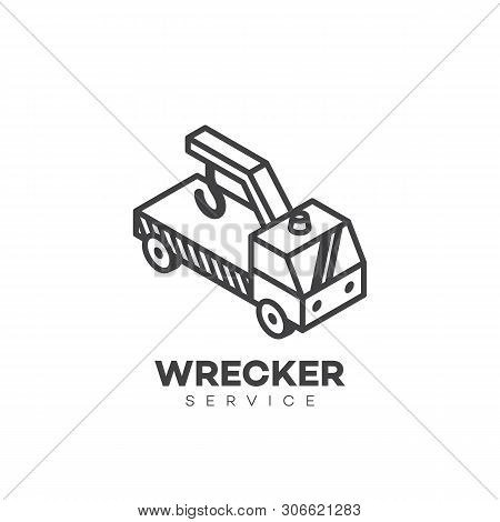 Wrecker Service Logo Vector & Photo (Free Trial) | Bigstock