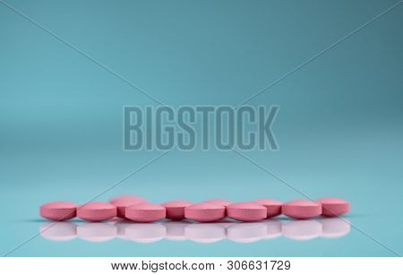 Round Pink Tablets Image & Photo (Free Trial) | Bigstock