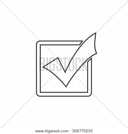 Check Mark Box Line Vector & Photo (Free Trial) | Bigstock