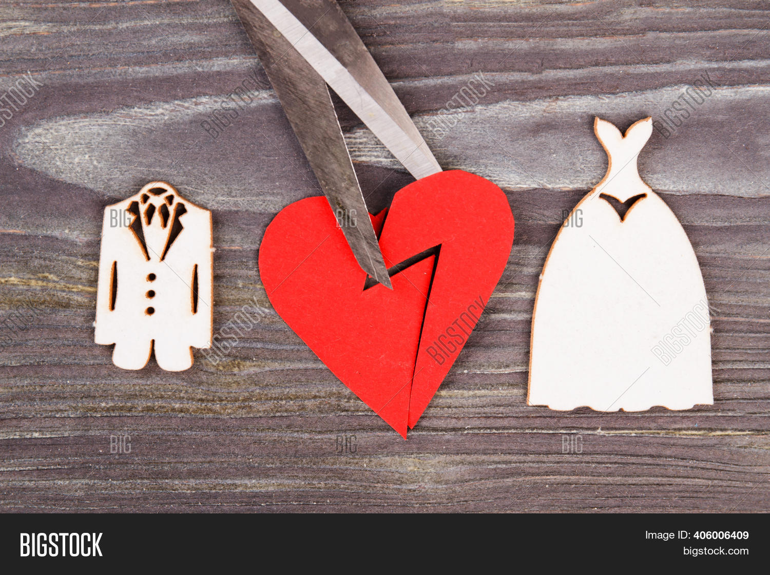 Broken Heart Scissors Image & Photo (Free Trial) | Bigstock