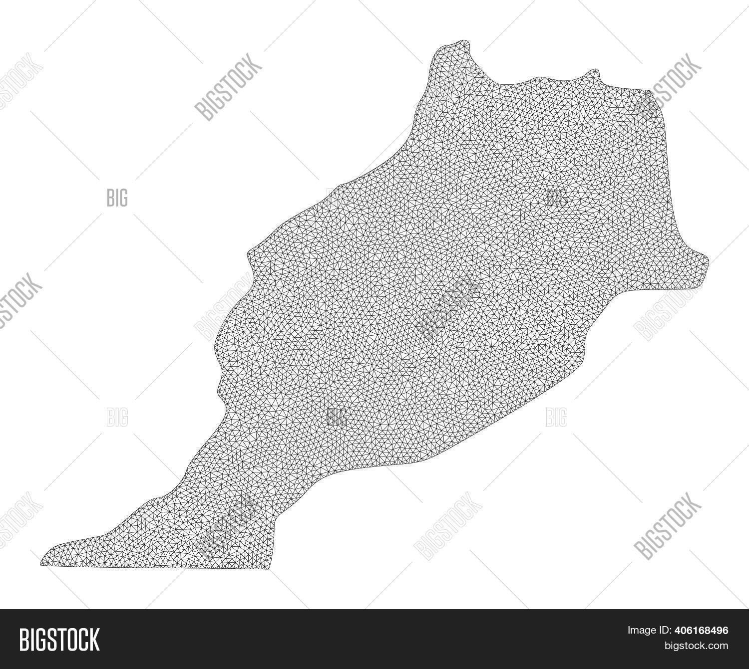 Polygonal Mesh Map Image & Photo (Free Trial) | Bigstock