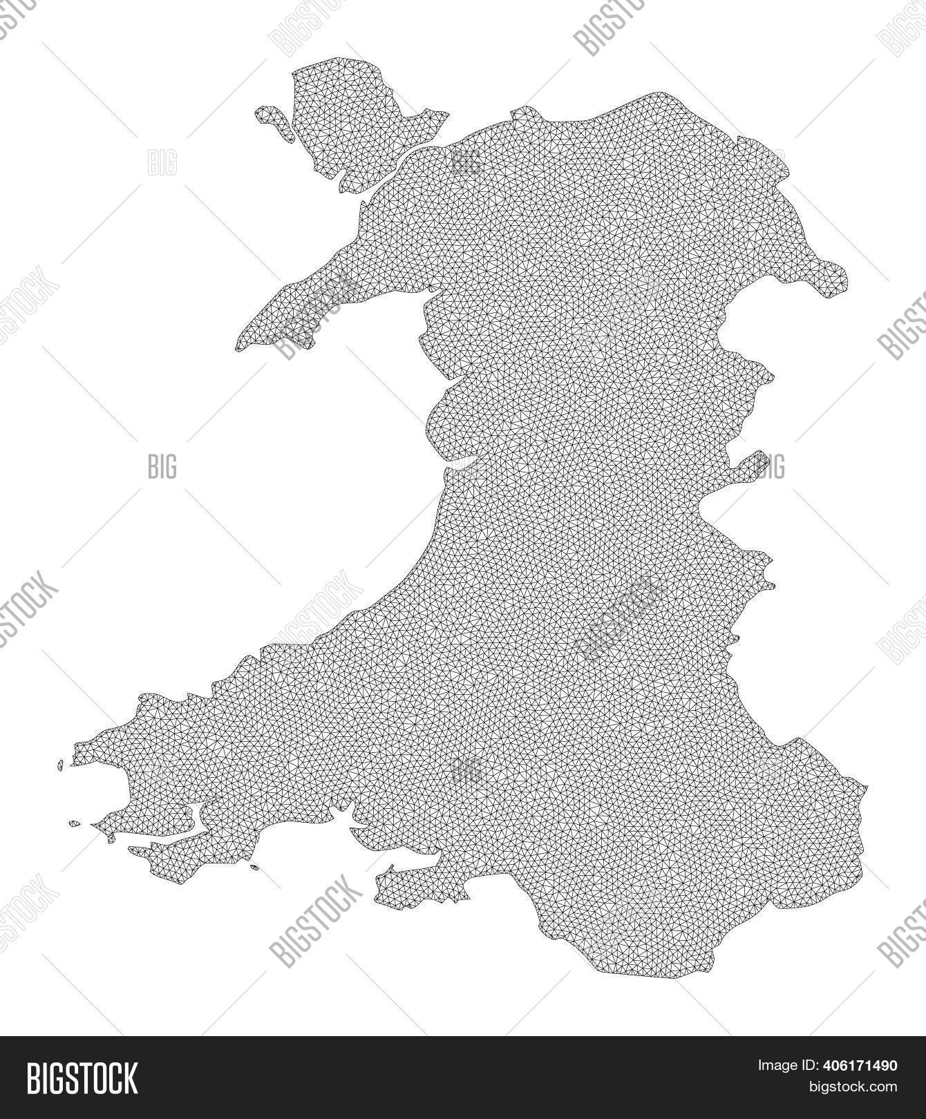 Polygonal Mesh Map Image & Photo (Free Trial) | Bigstock