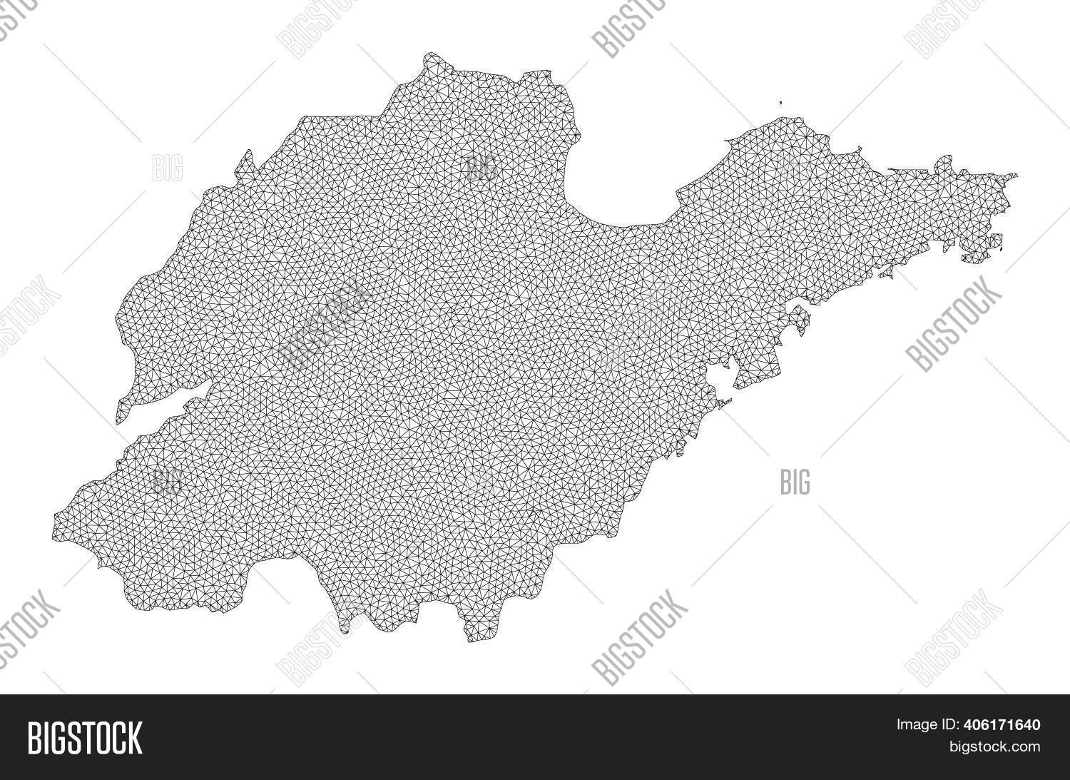 Polygonal Mesh Map Image & Photo (Free Trial) | Bigstock