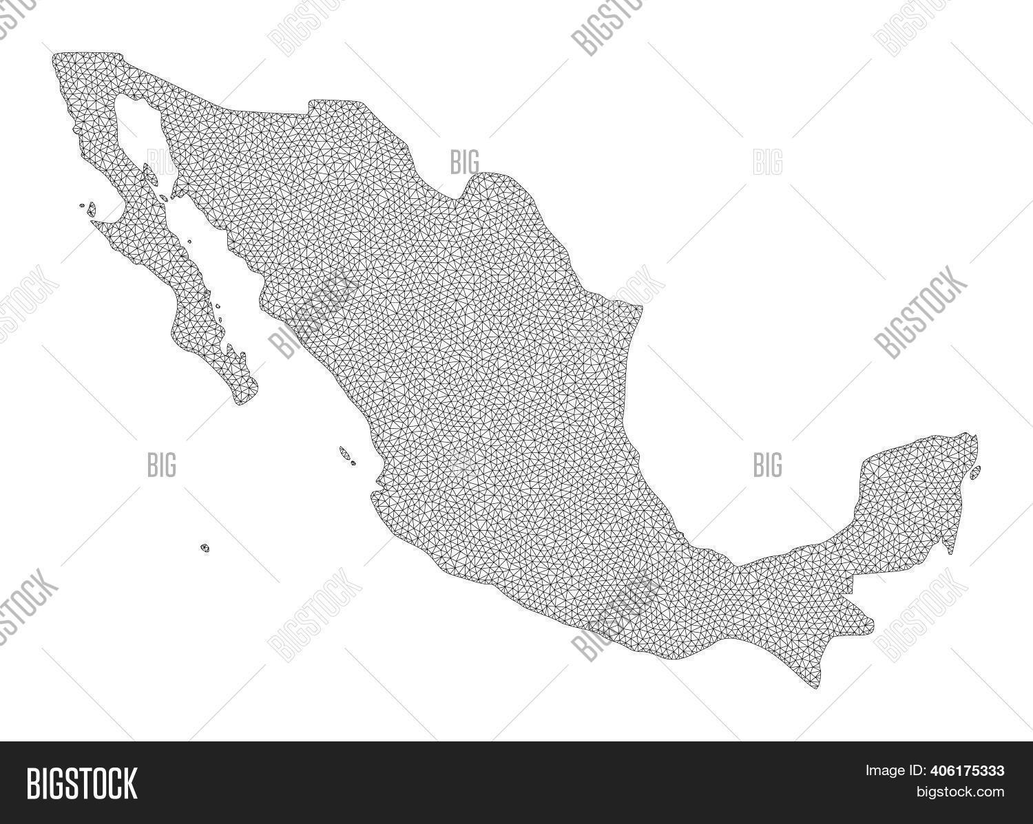 Polygonal Mesh Map Image & Photo (Free Trial) | Bigstock