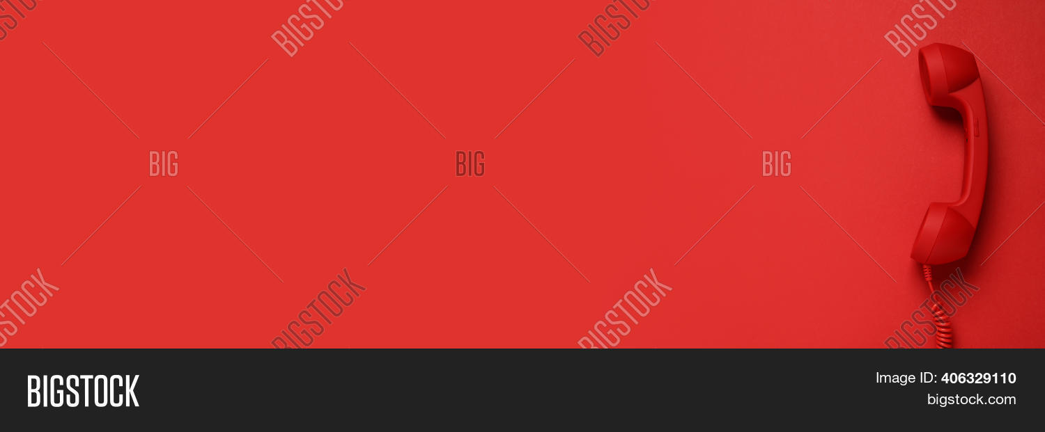 Hotline Service. Red Image & Photo (Free Trial) | Bigstock