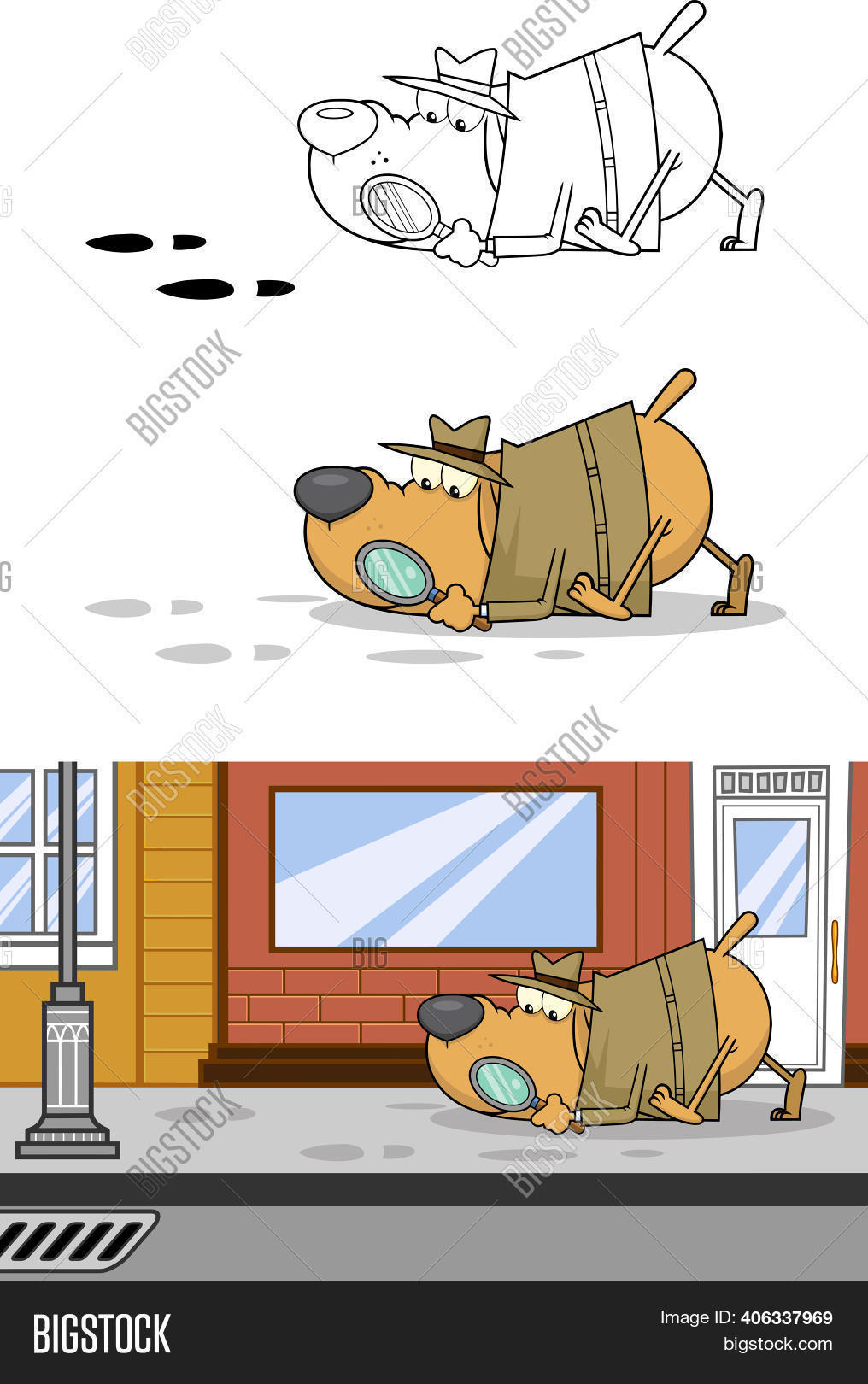 Detective Dog Cartoon Image & Photo (Free Trial) | Bigstock