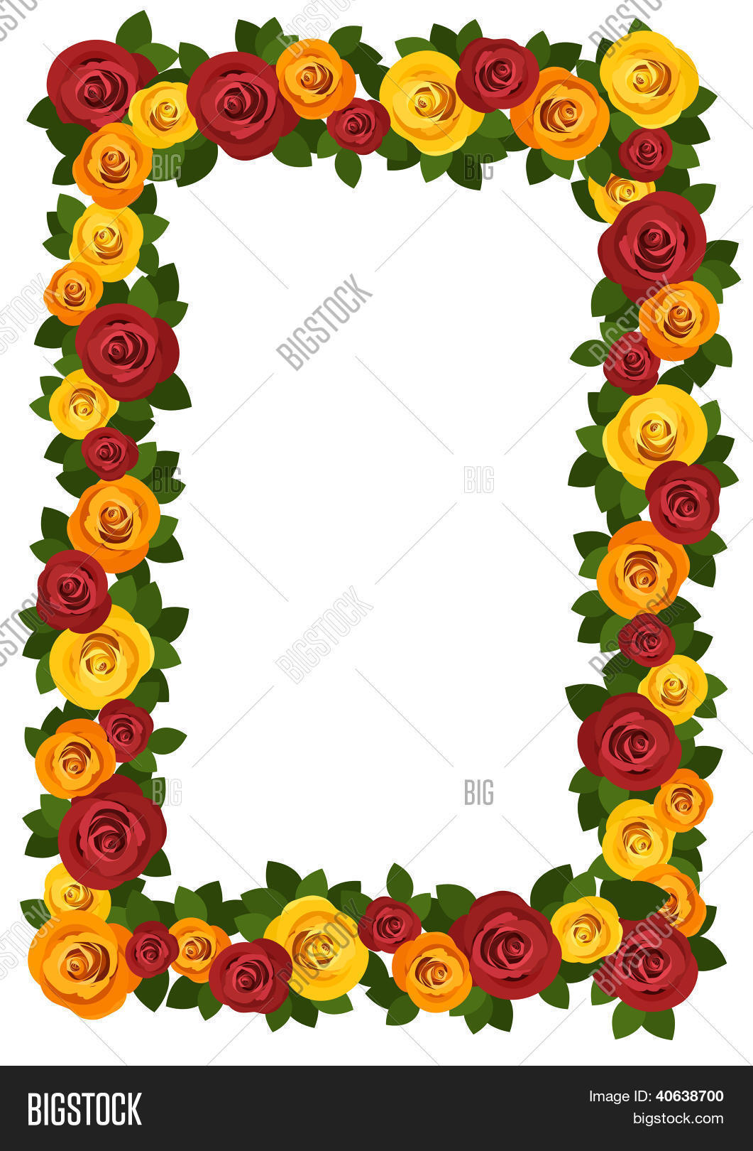 Frame Red Yellow Vector & Photo (Free Trial) | Bigstock