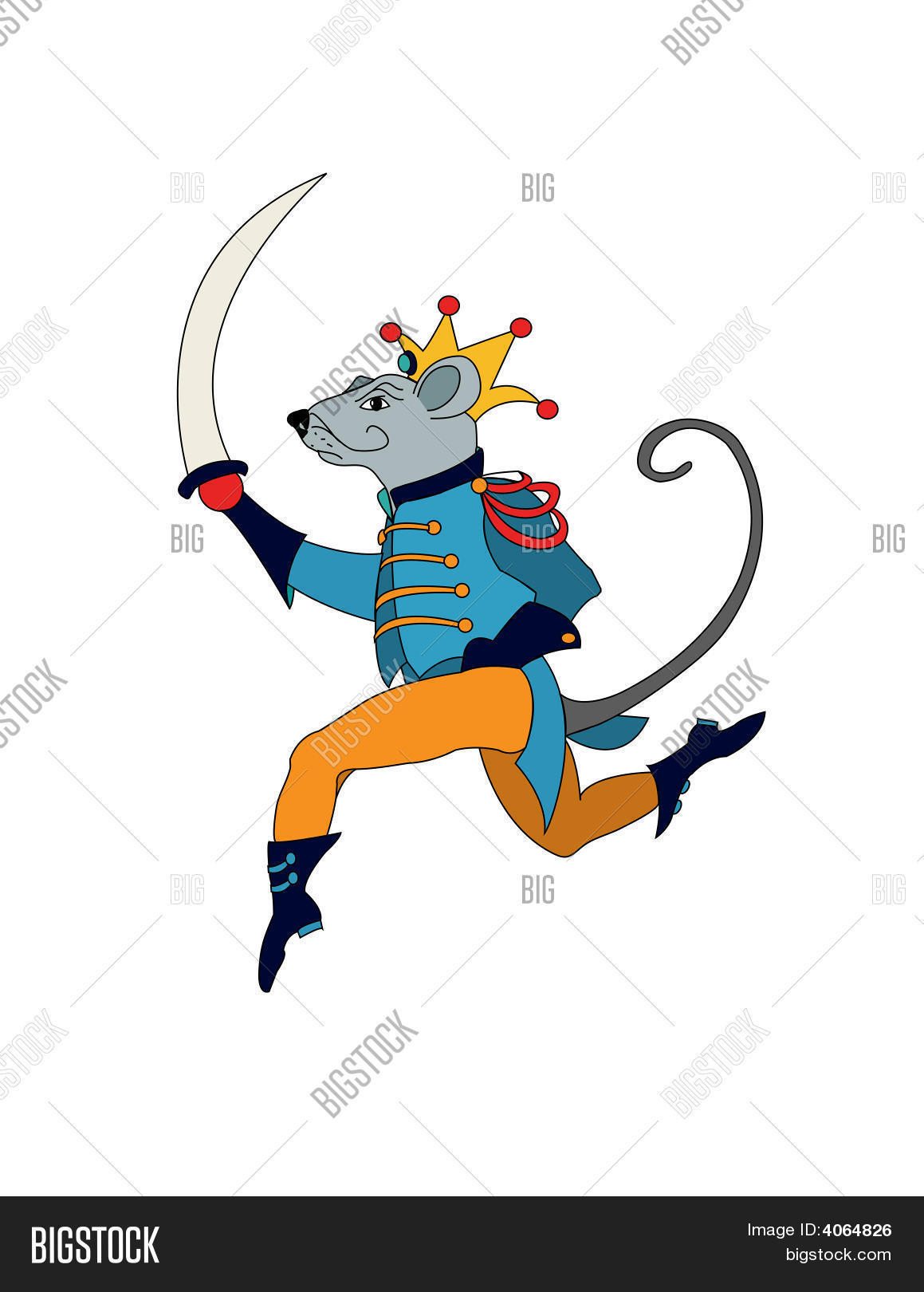 Mouse King Vector Vector & Photo (Free Trial) | Bigstock