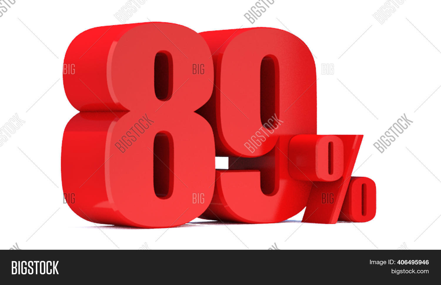 89 Percent Off 3d Sign Image & Photo (Free Trial) | Bigstock