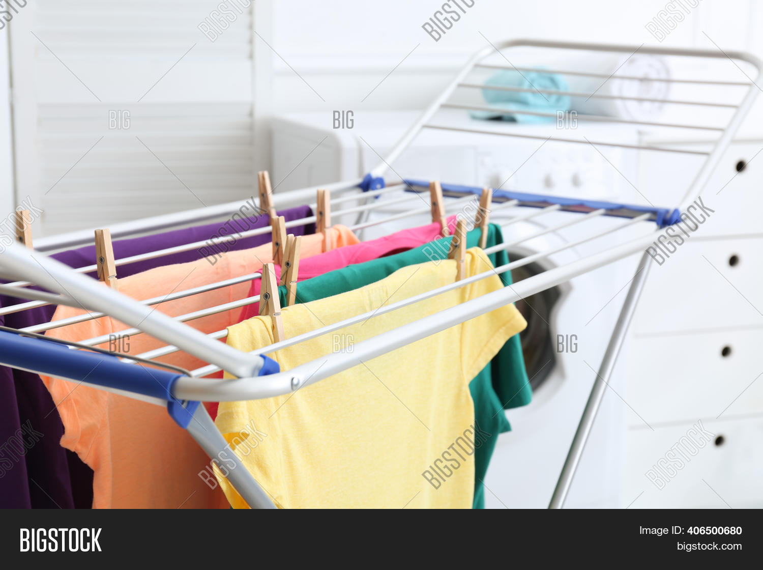 Clean Laundry Hanging Image & Photo (Free Trial) | Bigstock