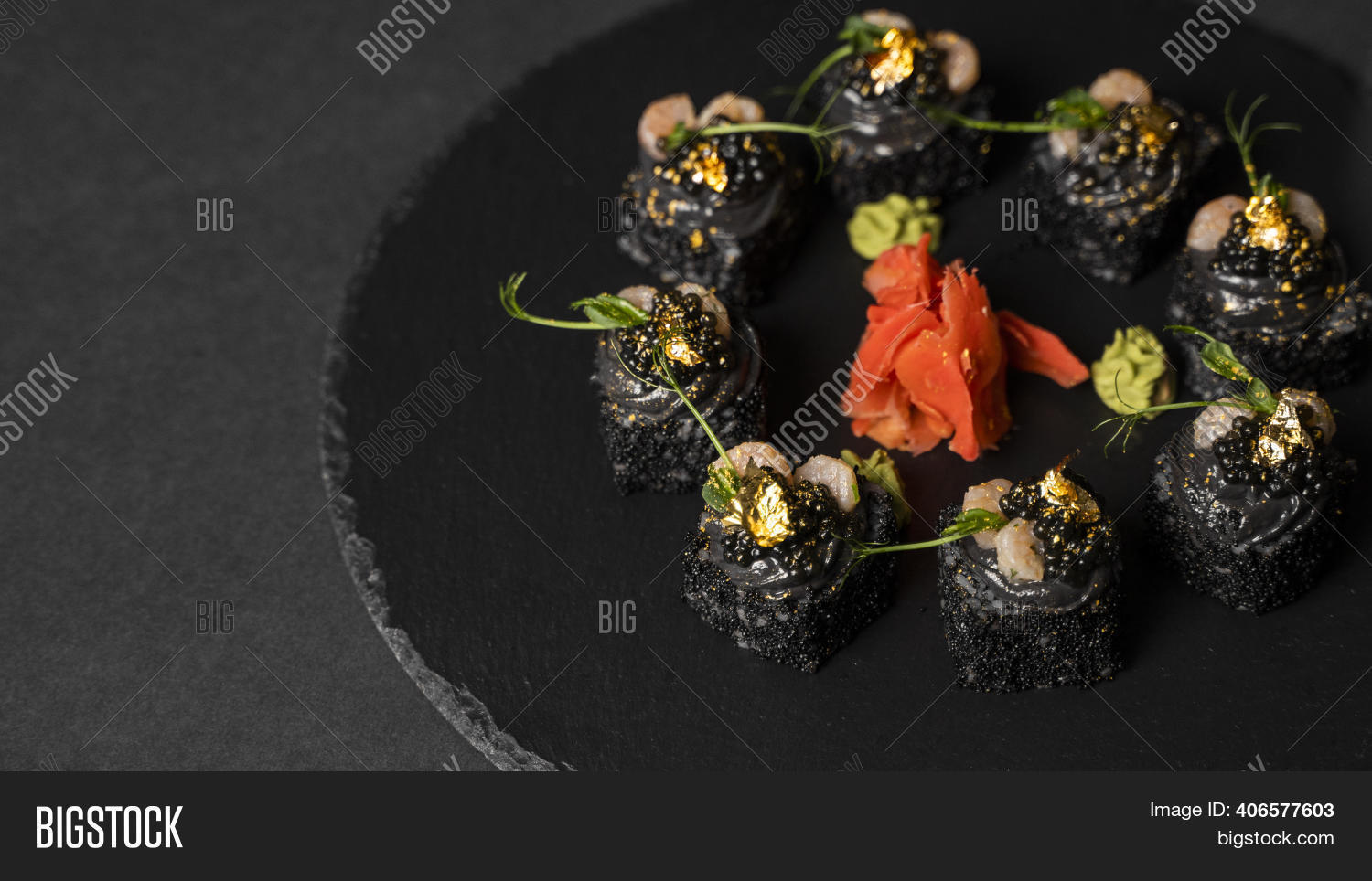 Sushi Roll Nori, Black Image & Photo (Free Trial) | Bigstock