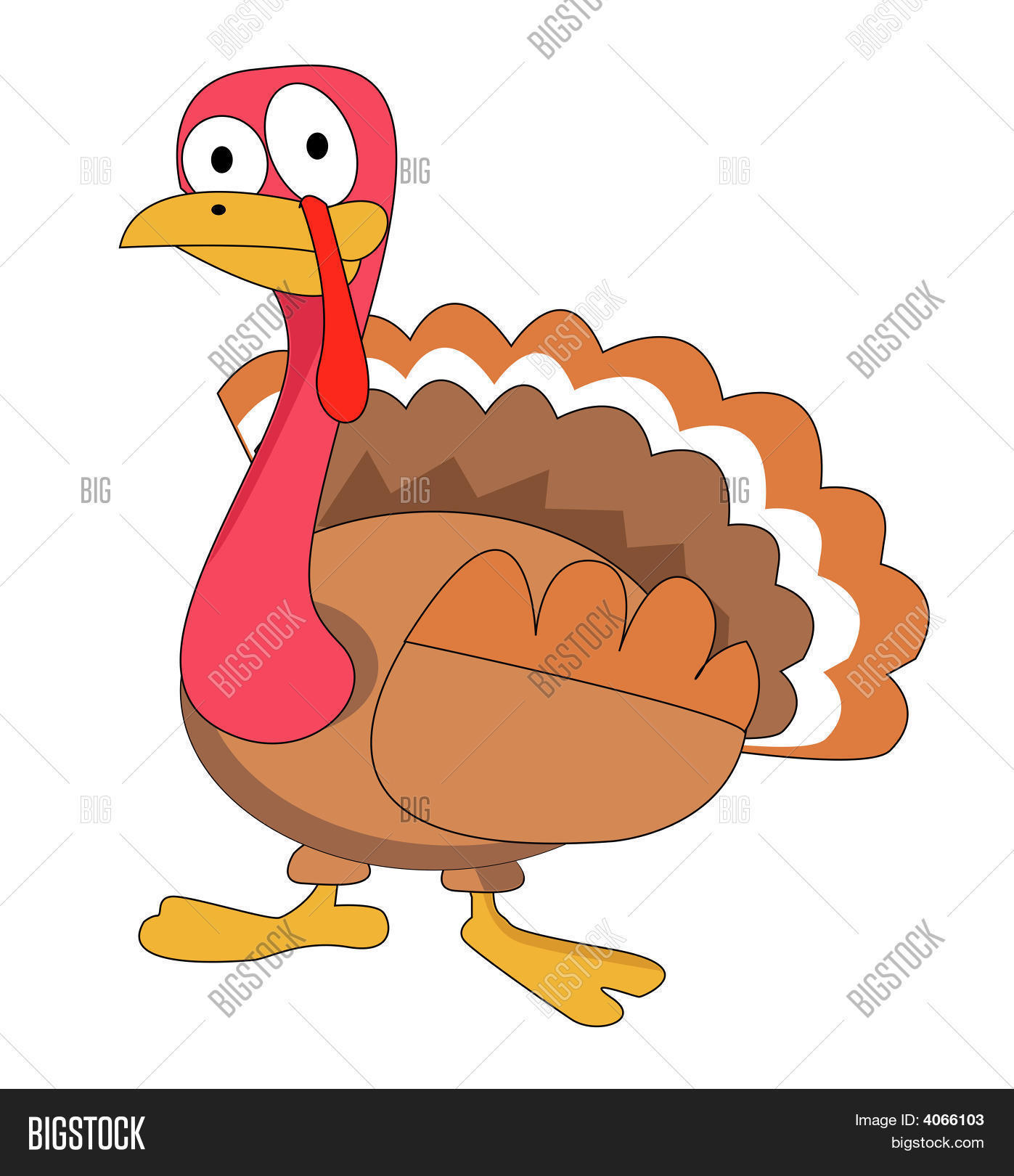 Turkey Cartoon On Vector & Photo (Free Trial) | Bigstock