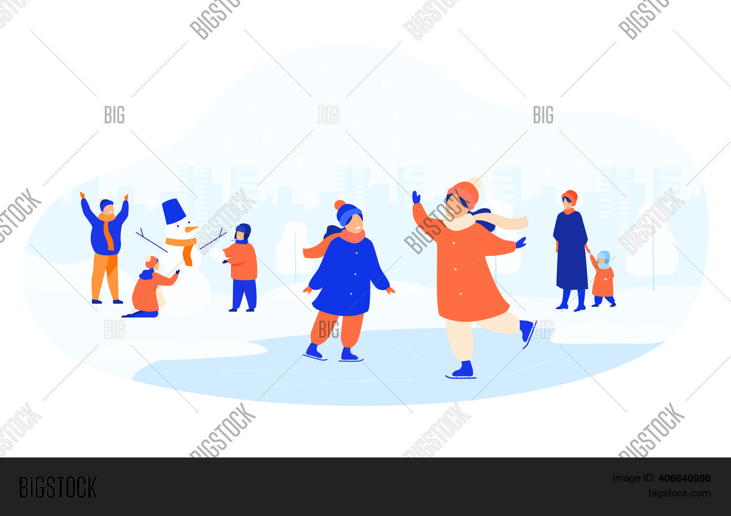People Walking Winter Vector & Photo (Free Trial) | Bigstock