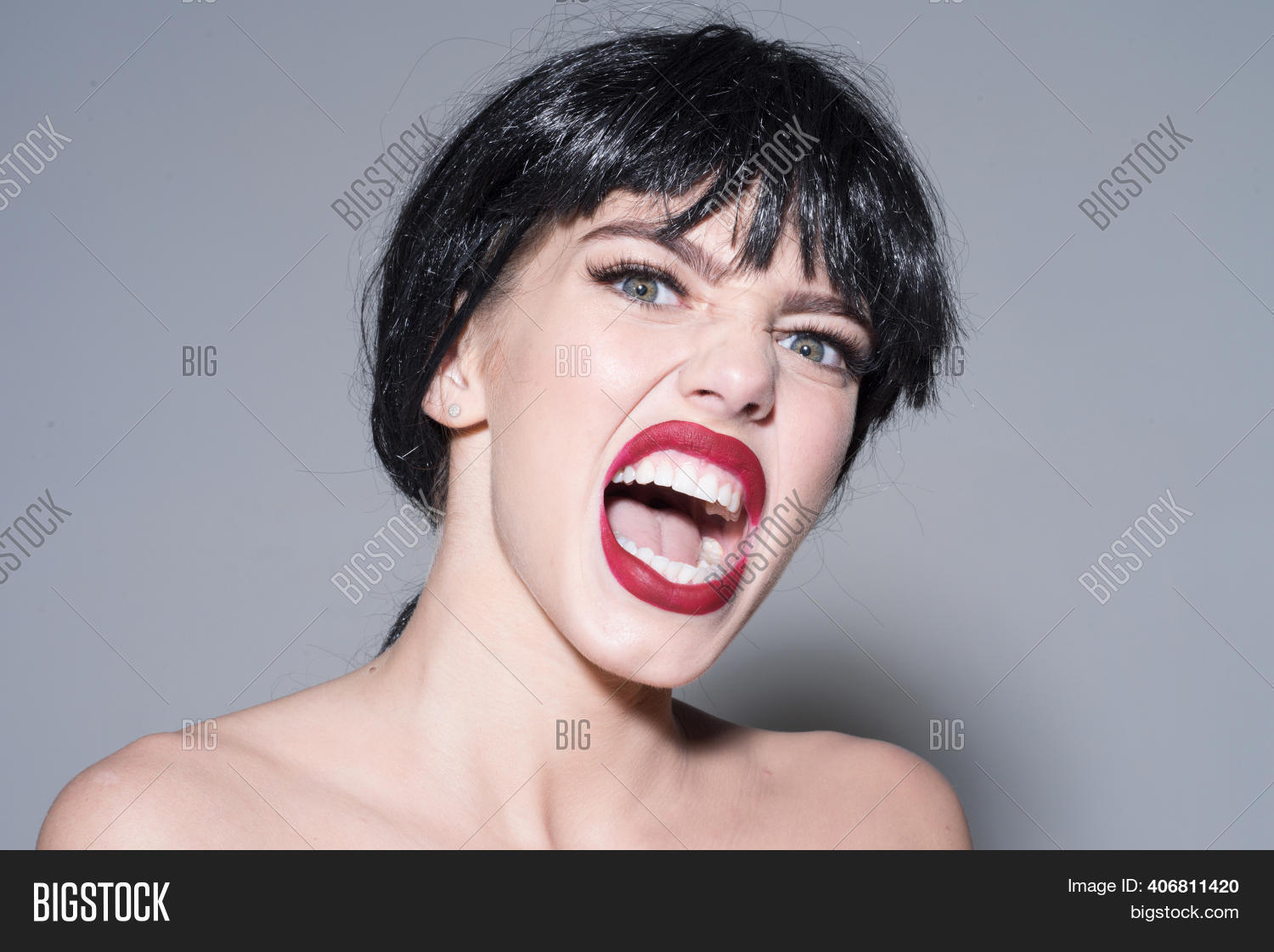 Woman Shouting. Image & Photo (Free Trial) | Bigstock