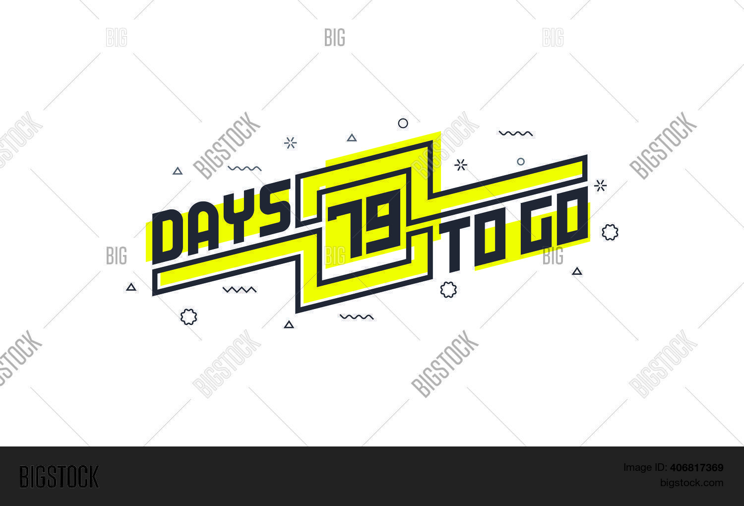 79 Days Go Countdown Vector & Photo (Free Trial) | Bigstock