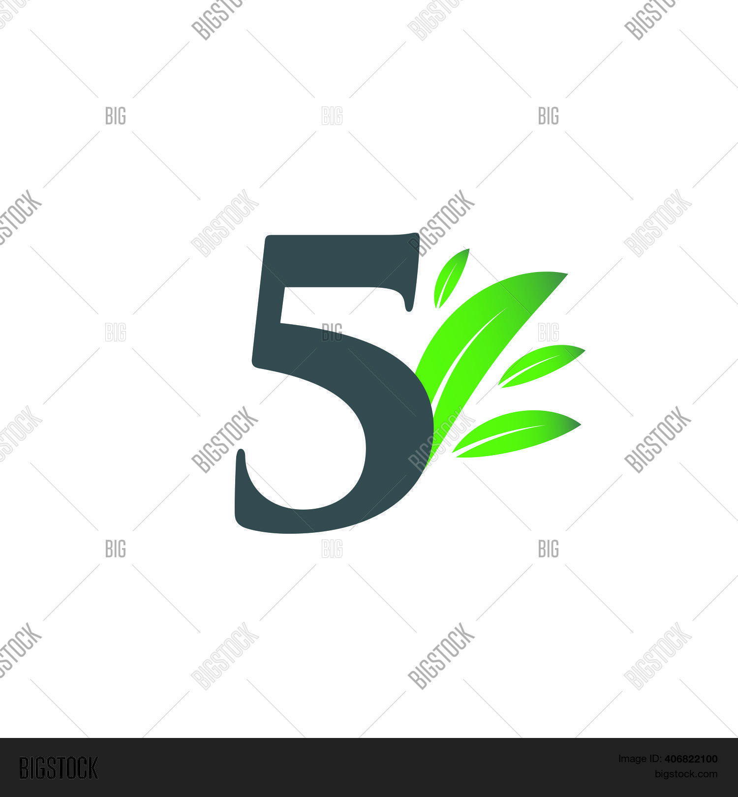 Number Five Logo Vector & Photo (Free Trial) | Bigstock