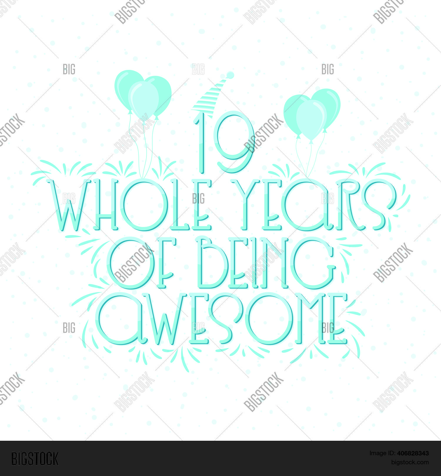 19 Years Birthday 19 Vector & Photo (Free Trial) | Bigstock