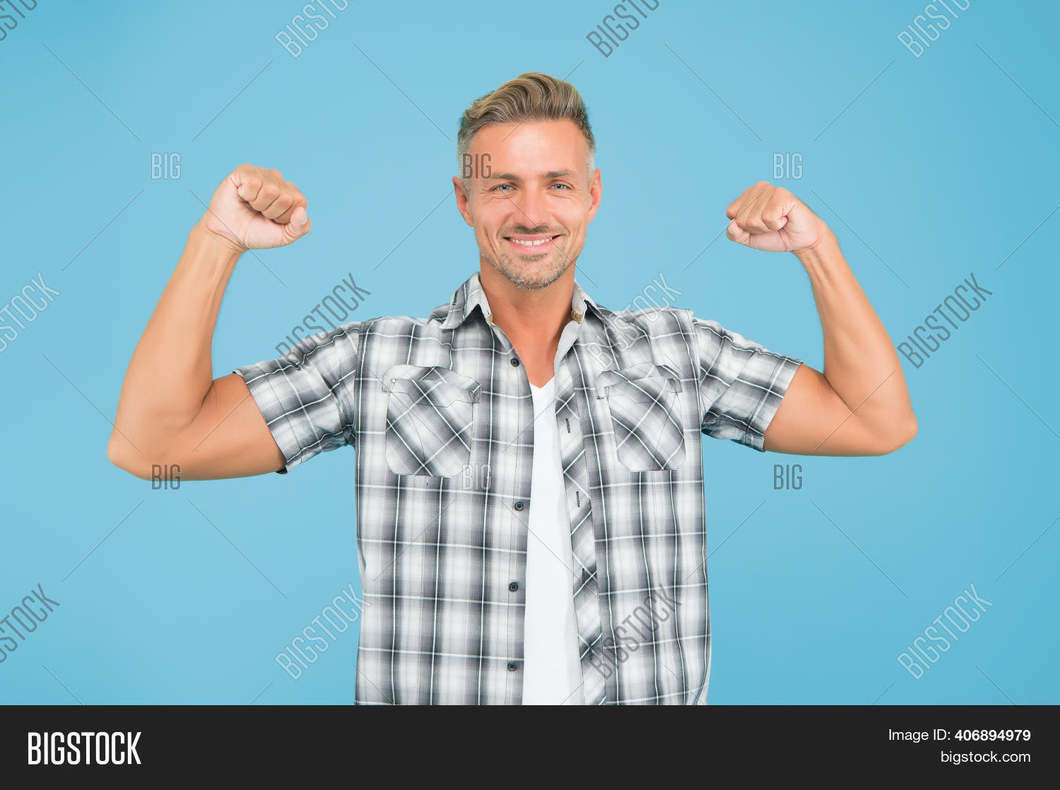 Can. Strong Man Blue Image & Photo (Free Trial) | Bigstock