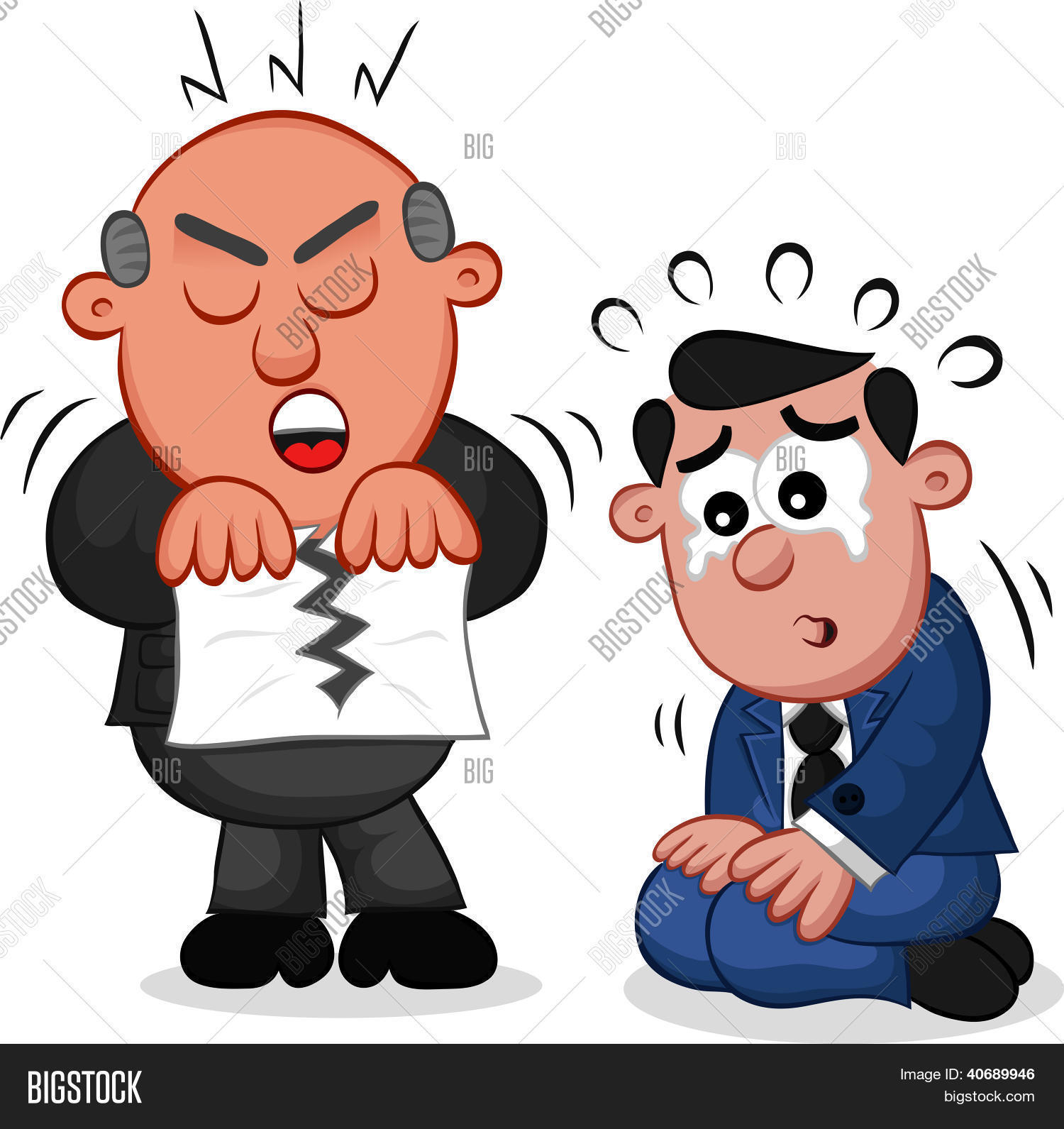 Vector y foto Dibujos Animados De Negocios - Jefe | Bigstock