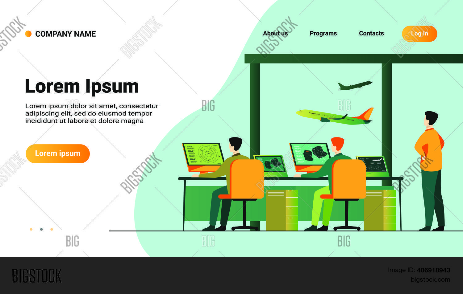 Flight Control Center Vector & Photo (Free Trial) | Bigstock