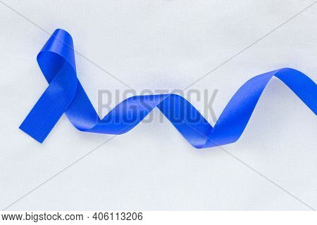 Deep Blue Ribbon Curl Image & Photo (Free Trial) | Bigstock