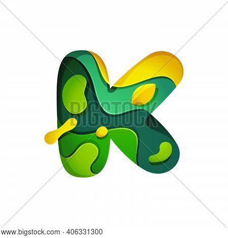 Paper Cut Letter K Vector & Photo (Free Trial) | Bigstock