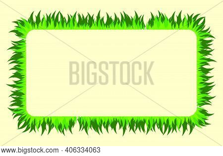 Grass Rectangle Frame Vector & Photo (Free Trial) | Bigstock