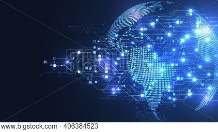 Futuristic Technology Background. Abstract Technology. Innovation In ...