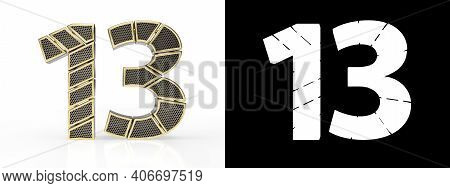 Gold Number Thirteen ( Image & Photo (Free Trial) | Bigstock