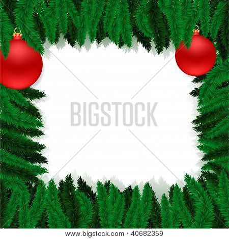 Christmas Tree Frame Vector & Photo (Free Trial) | Bigstock