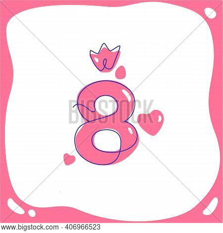 Cartoon Number Eight Vector & Photo (Free Trial) | Bigstock