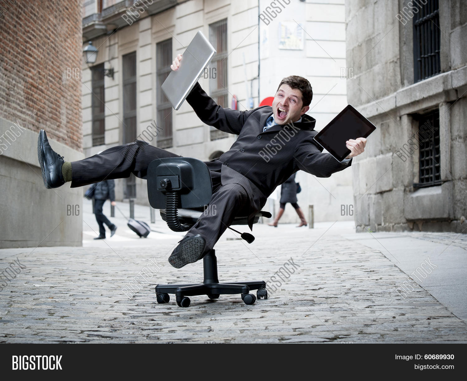 Business Man Rolling Image & Photo (Free Trial) | Bigstock