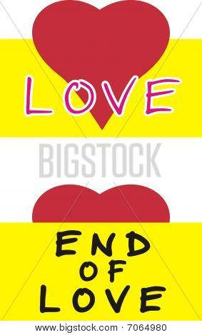 End Love Vector & Photo (Free Trial) | Bigstock