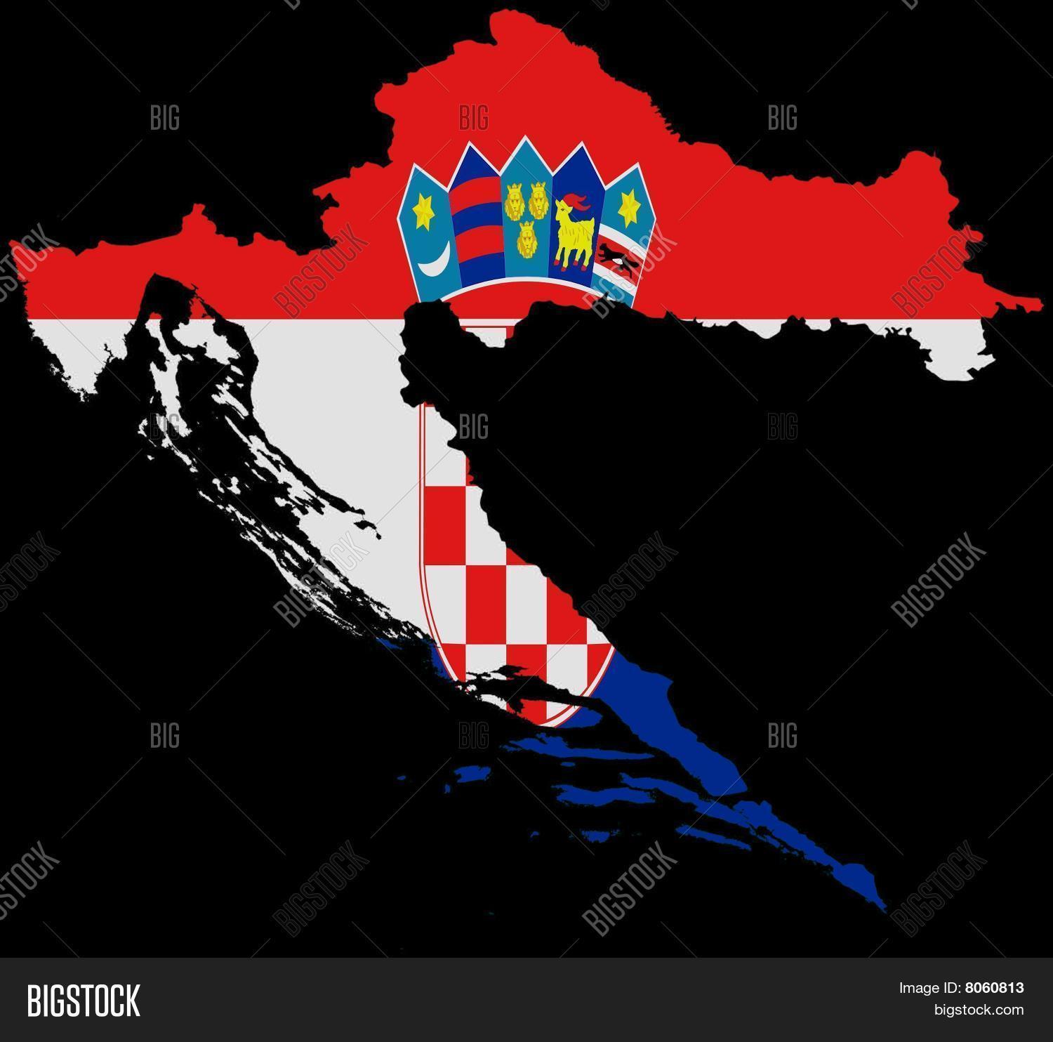 Croatia Map Flag Image & Photo (Free Trial) | Bigstock