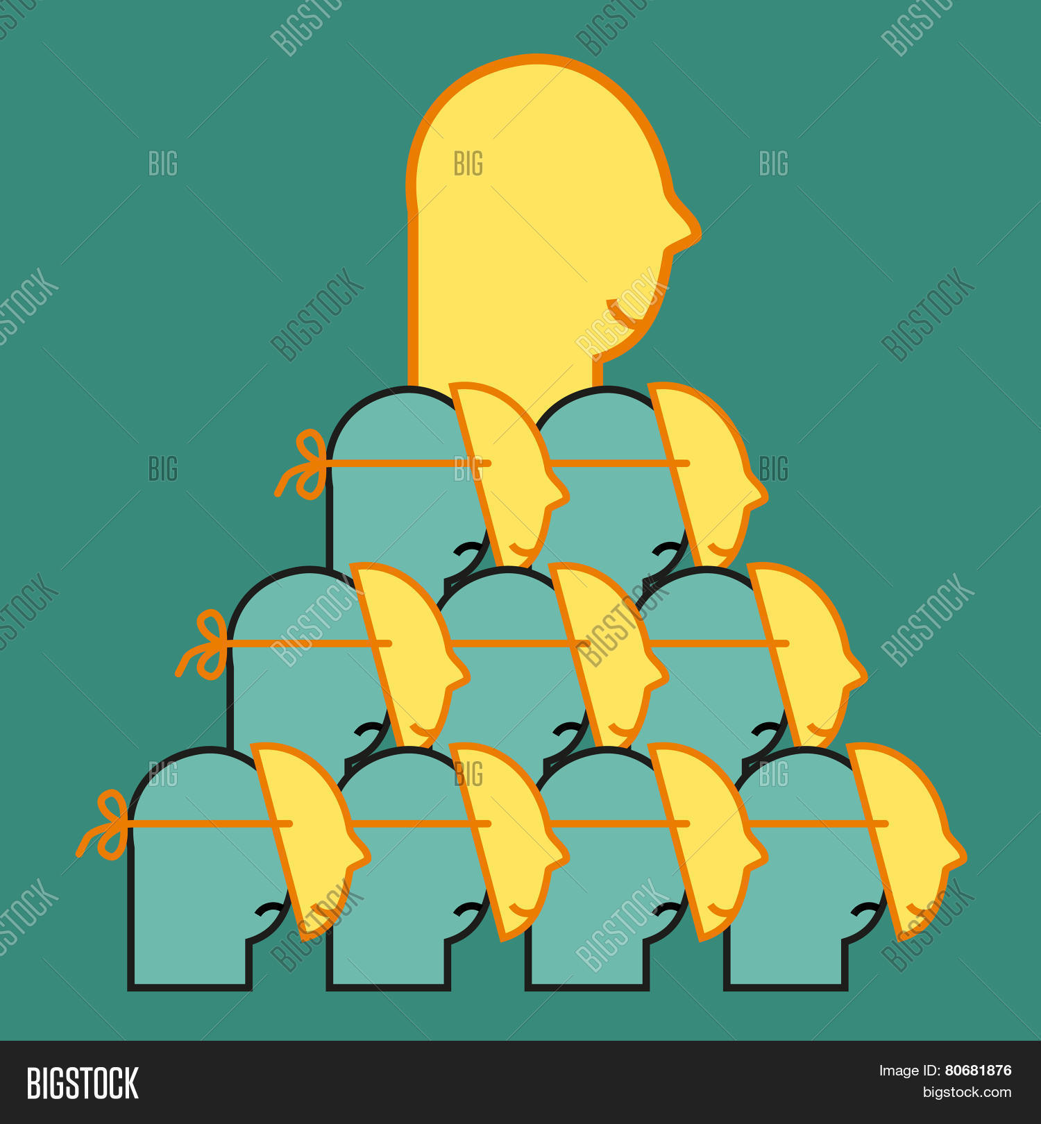 Human Pyramid On Vector & Photo (Free Trial) | Bigstock