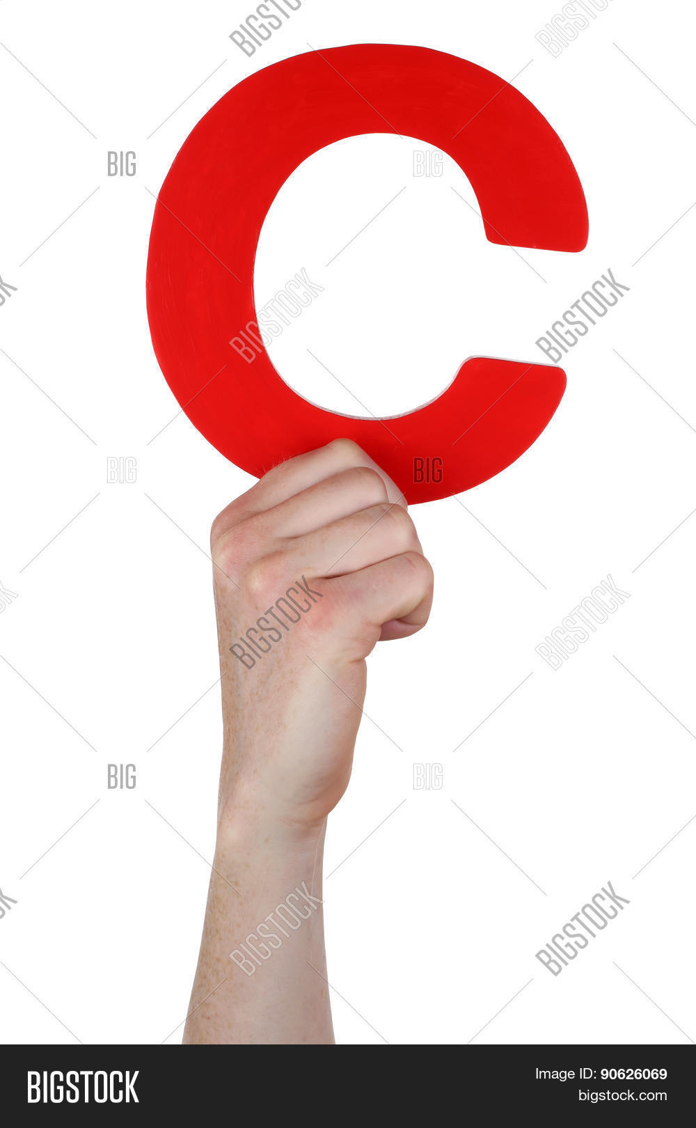 Hand Holding Letter C Image & Photo (Free Trial) | Bigstock