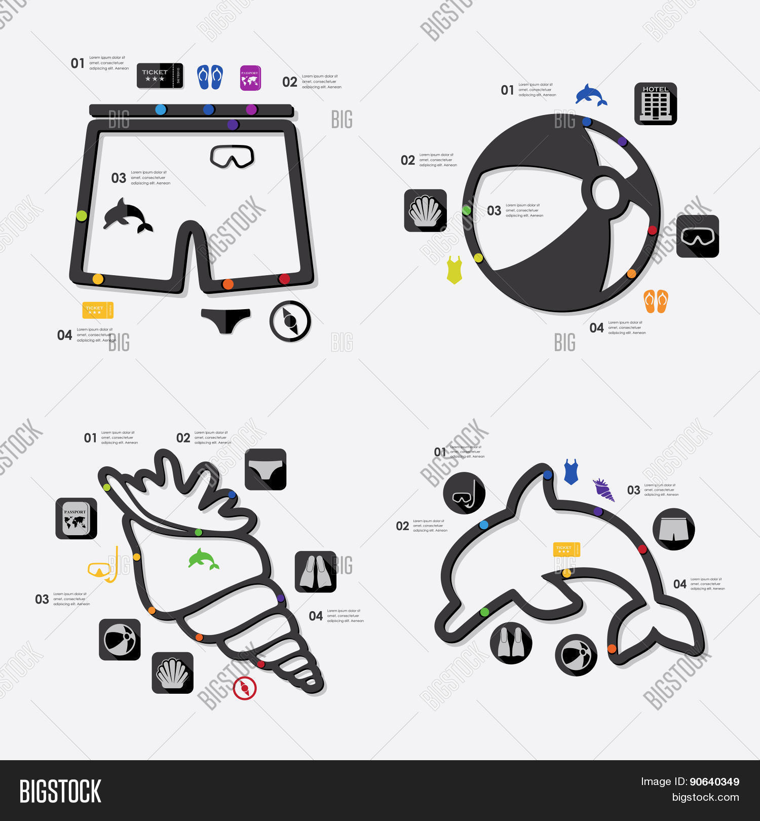 Tourism Infographic Vector & Photo (Free Trial) | Bigstock
