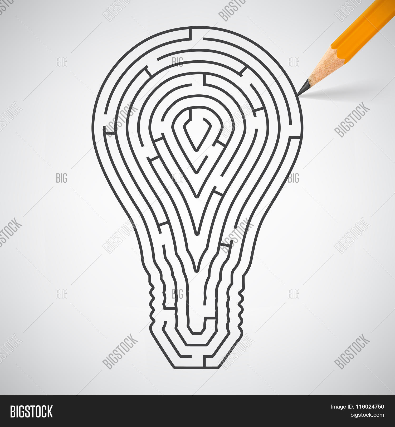 Maze Shape Light Vector & Photo (Free Trial) | Bigstock