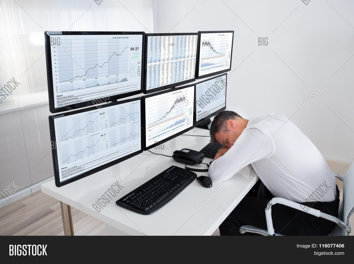 Stock Trader Sleeping Image & Photo (Free Trial) | Bigstock