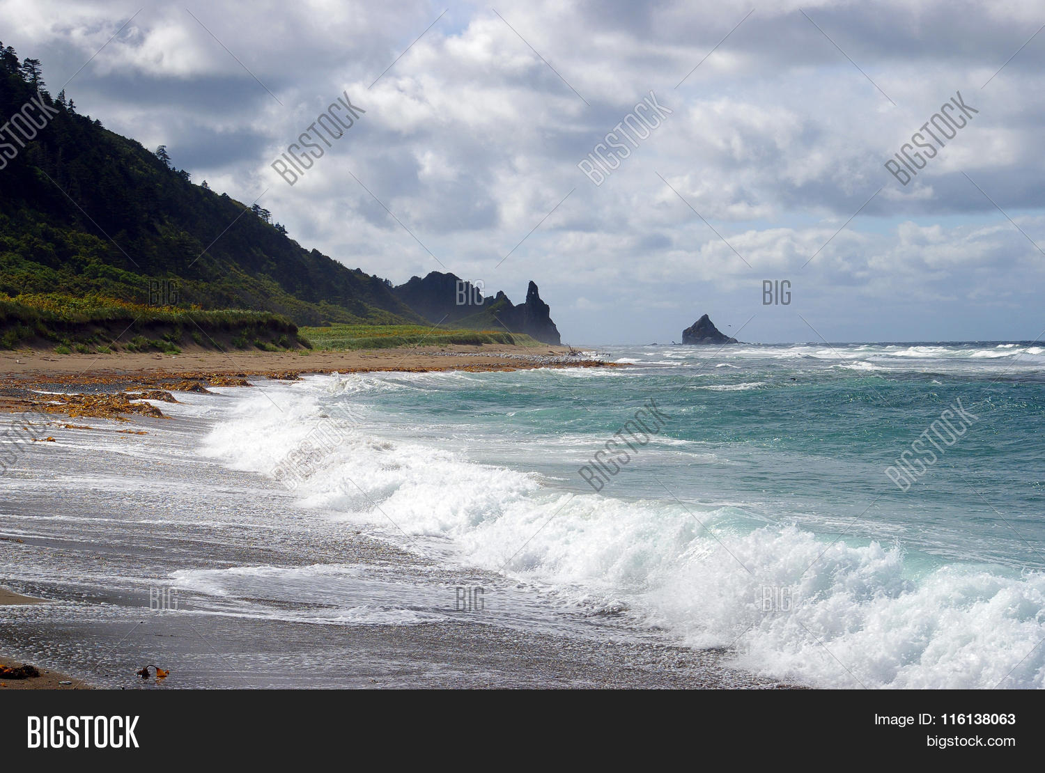 Coast Island Kunashir Image & Photo (Free Trial) | Bigstock