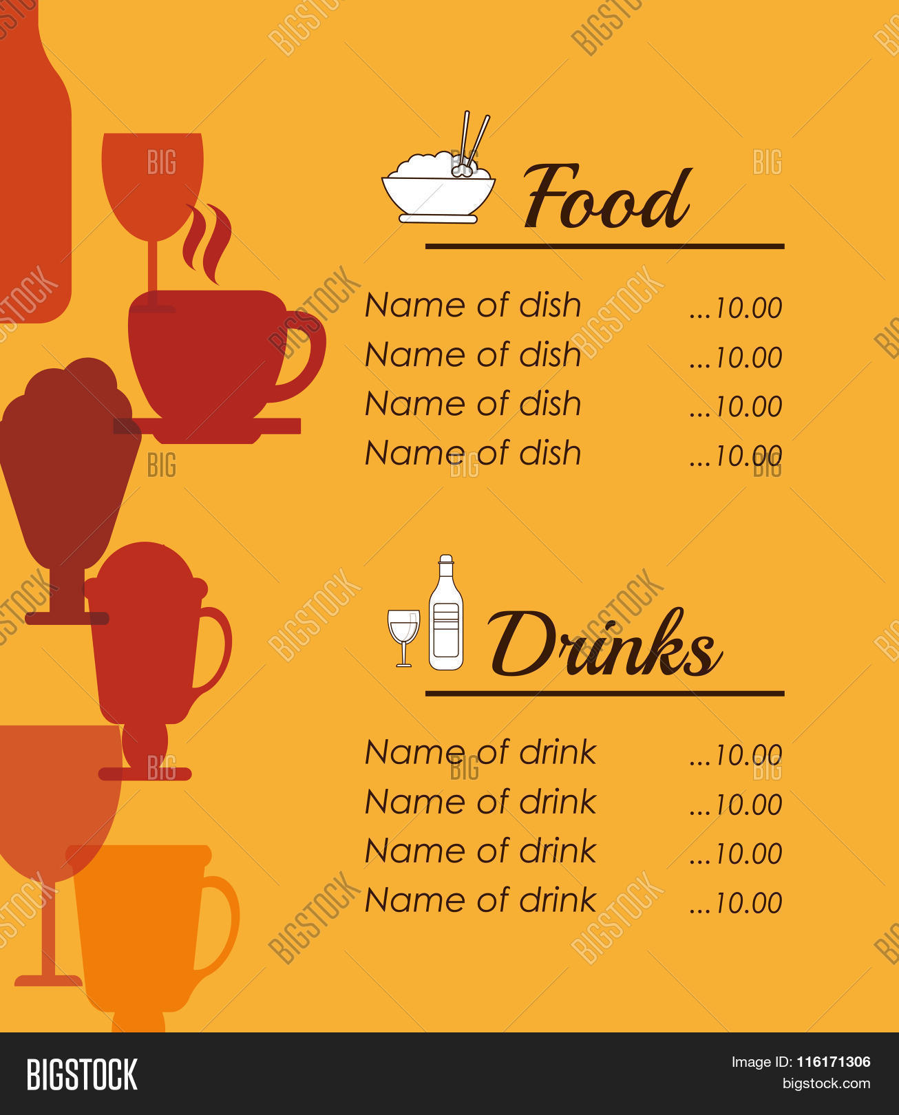 Menu Restaurant Vector & Photo (Free Trial) | Bigstock