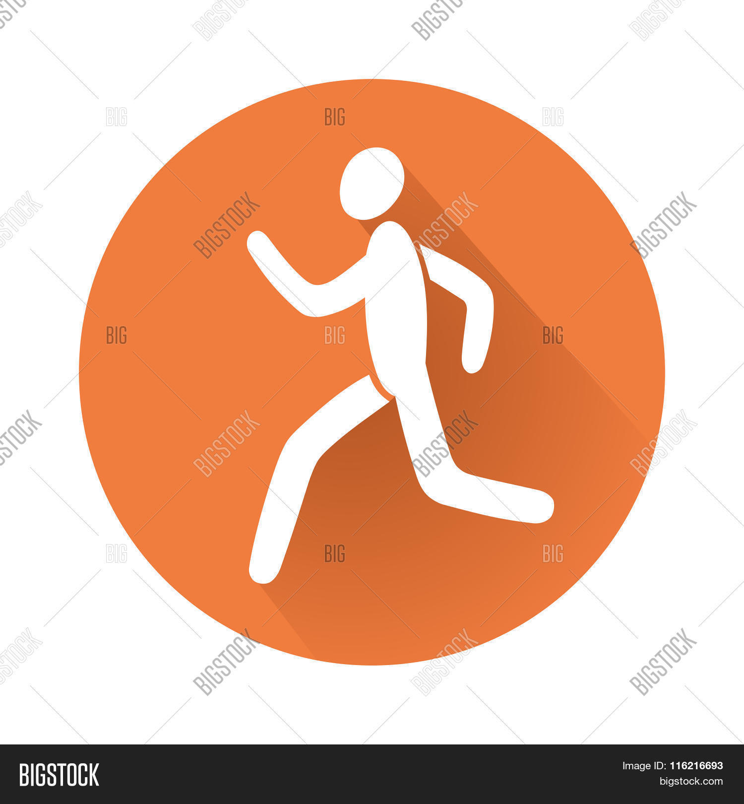 Running Man Symbol Vector & Photo (Free Trial) | Bigstock