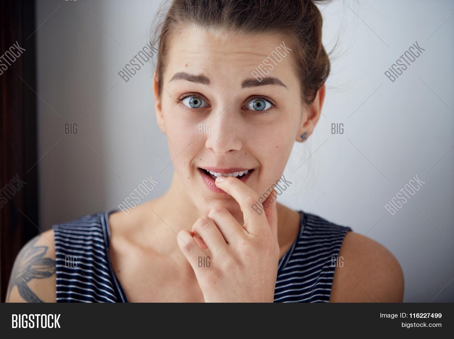 Embarrassed Woman. Image & Photo (Free Trial) | Bigstock