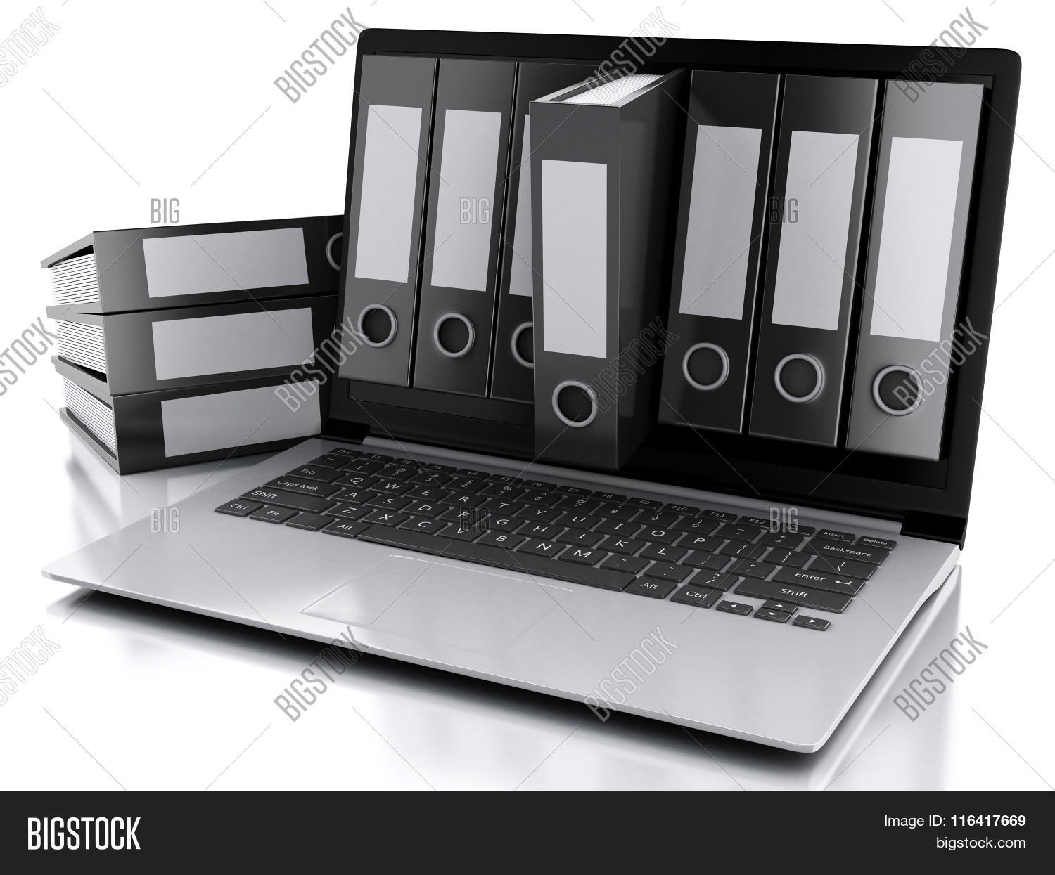 3D Laptop Files. Image & Photo (Free Trial) | Bigstock