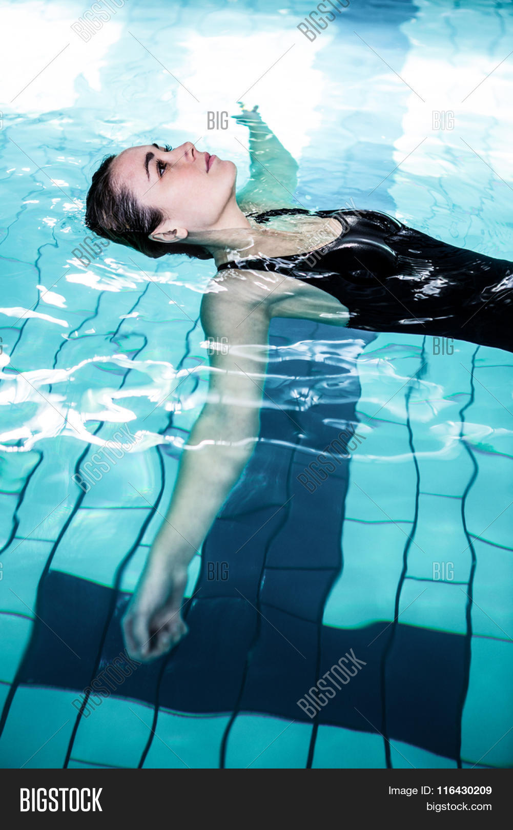 Relaxed Woman Floating Image & Photo (Free Trial) | Bigstock