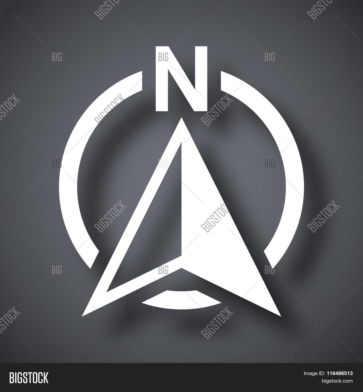 North Direction Vector & Photo (Free Trial) | Bigstock