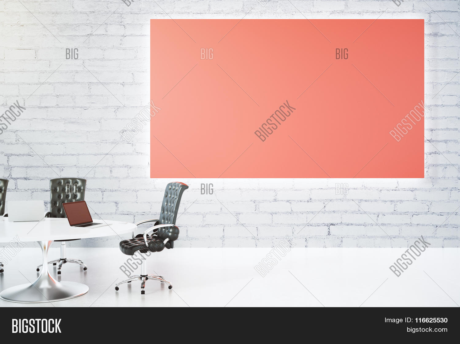Blank Big Red Poster Image & Photo (Free Trial) | Bigstock